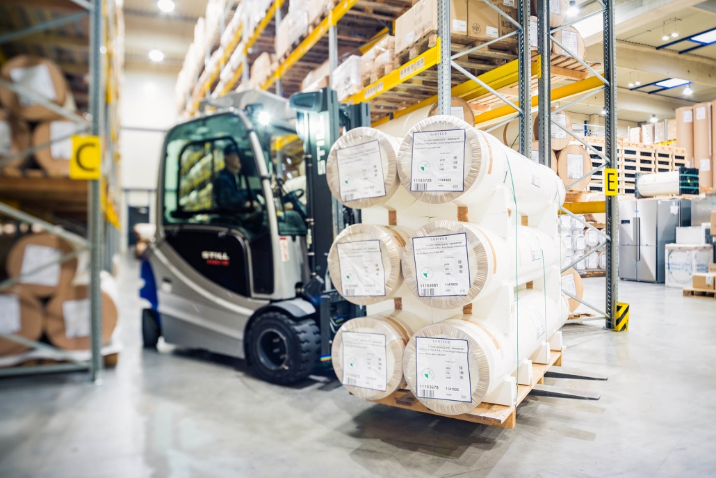 Lagerlogistik Gabelstaler Blocklager - FISCHER